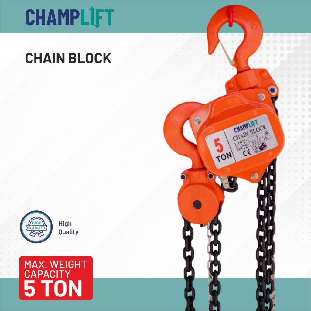CHAIN BLOCKS – 5TON – CHAMPLIFT - Lokhandwala Trading L.L.C